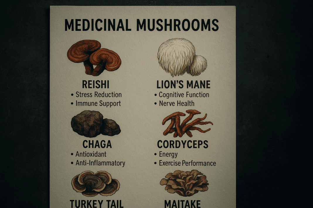 "Medicinal Mushroom Chart and Benefits Explained: A Science-Backed Guide to the Top Types of ...